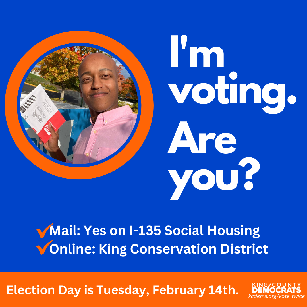 Vote. Twice. By February 14th. – King County Democrats